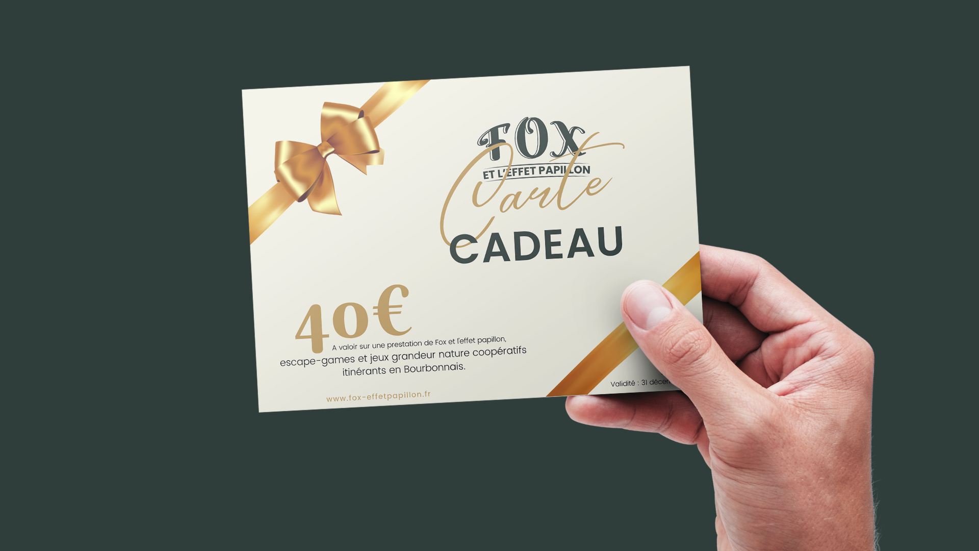 Carte cadeau - Fox et l'effet papillon