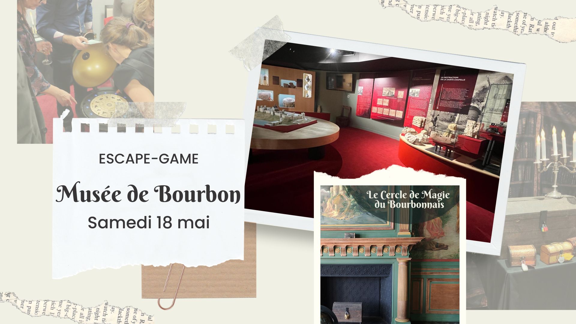 Escape game au Musée de Bourbon le 18 mai - Fox et l'effet papillon